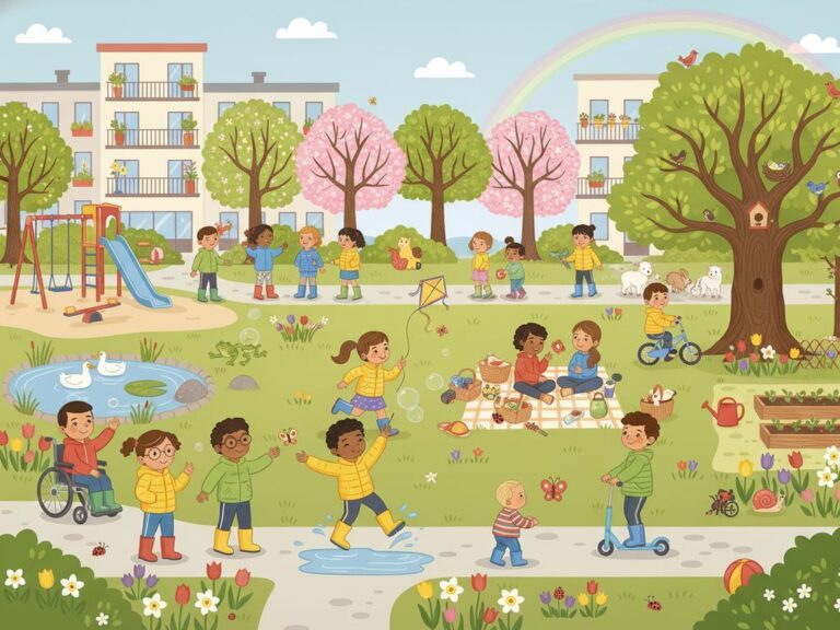 Wimmelbilder Frühling: Spielideen, Vorlagen & Lernspaß - Montessori Helden